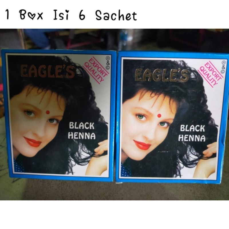 Jual HENNA EAGELS SEMIR RAMBUT | HENNA HITAM | HENNA COKLAT (1 Box Isi ...