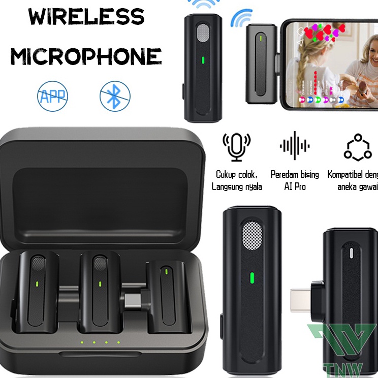 Jual Teknologi Terkini TNW Y9 Nirkabel Lavalier Mikrofon Wireless ...