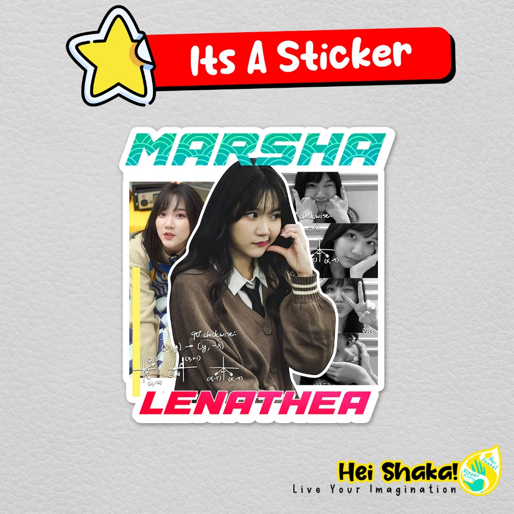 Jual Stiker Marsha Lenathea JKT48 Sticker Idol Grup Oshi Wota Vinyl ...