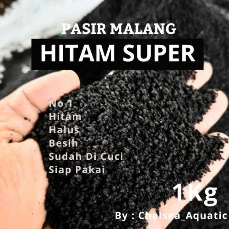 Jual Pasir Malang Hitam Super Halus No1 (1kg) | Shopee Indonesia