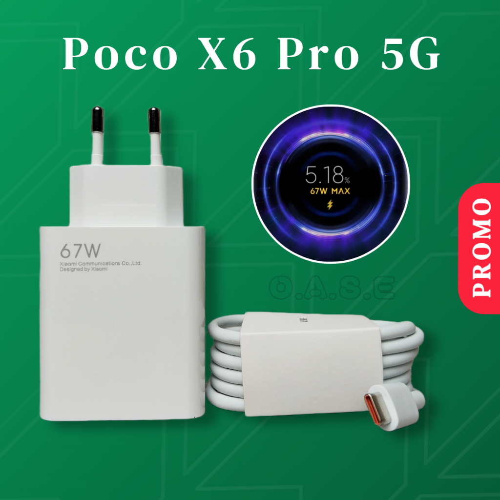 Jual Charger Poco X6 Pro 5G Casan Turbo Charging 67W | Shopee Indonesia