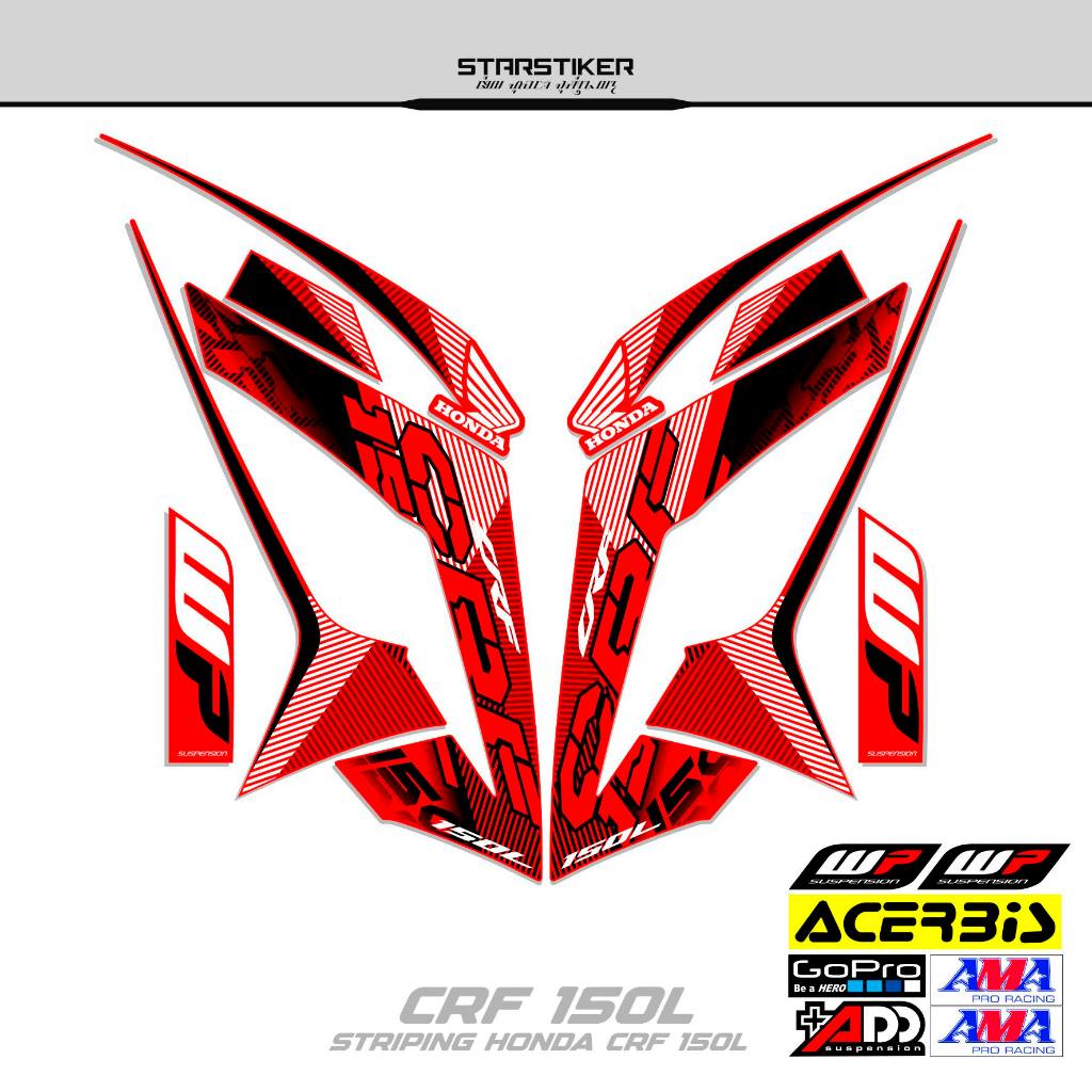 Jual STRIPING CRF 150 L / MTF 9 / STICKER CRF 150L / CRF 150 L / STIKER / SKOTLET / LES / LIS ...