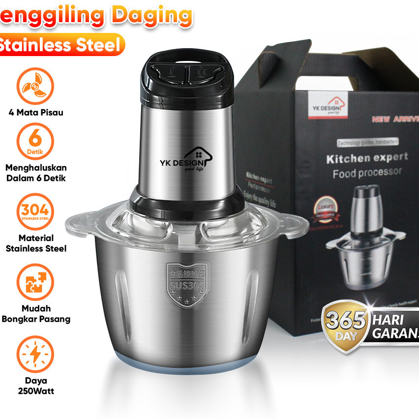 Jual Blender Penggiling Daging Serbaguna / Meat Grinder chopper 2L ...