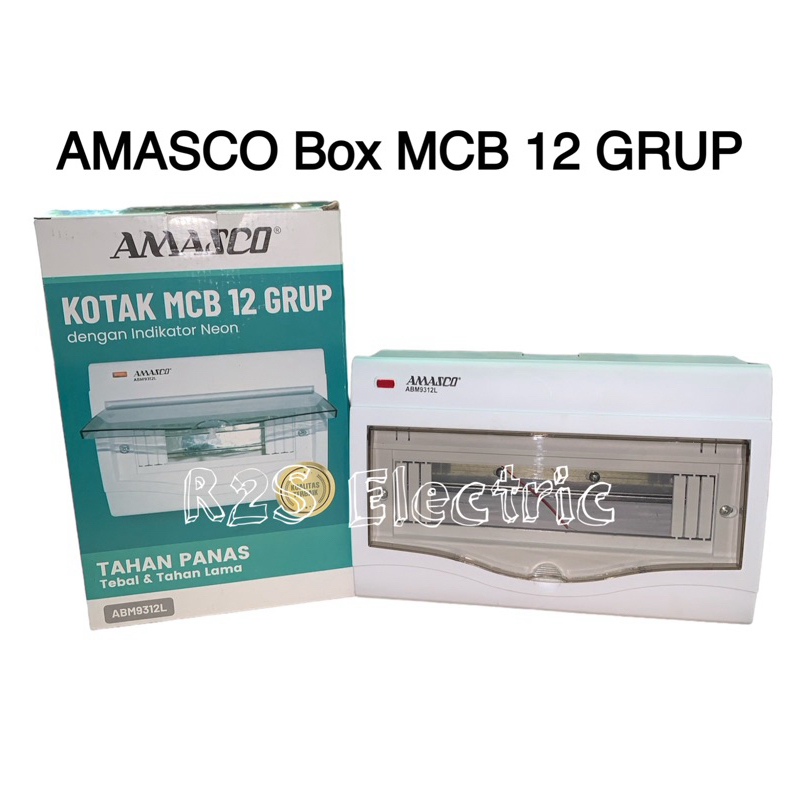 Jual AMASCO Box MCB 12 Grup 12 Group Ditanam Ditempel SNI | Shopee ...