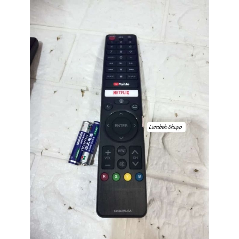 Jual remote TV Aqua android HTR A10EG sharp android Gb346wjsa Sharp ...