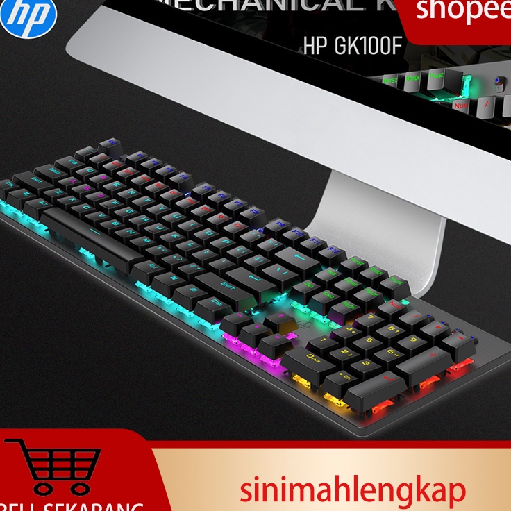 Jual Modern Keyboard Gaming Mechanical HP GK1F RGB Switch full ...