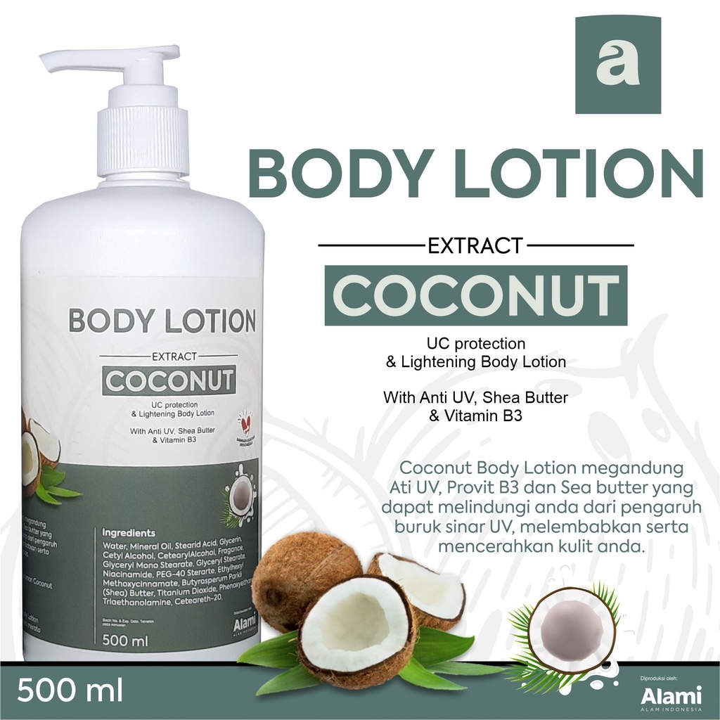 Jual Body Lotion Extract Coconut Vco Kelapa 500ml | Shopee Indonesia
