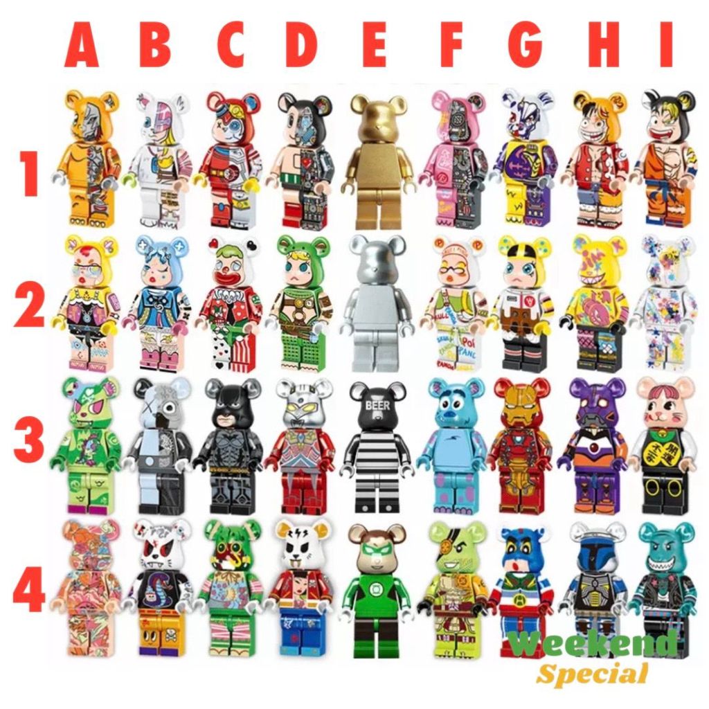 Jual MURAH BAGUS - BEARBRICK LEGO MAINAN KEREN MINIFIGURES HADIAH ULANG ...