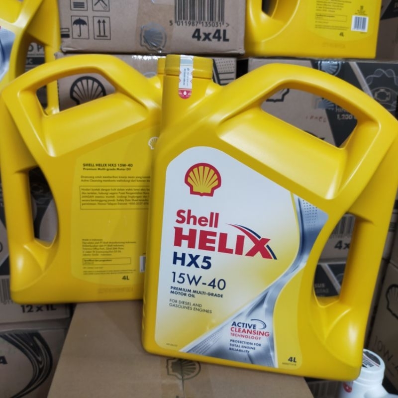Jual Oli Shell Helix HX5 Galon 4lt SAE 15w-40 ASLI & Segel | Shopee ...