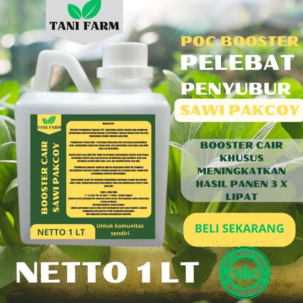 Jual Pupuk Booster SAWI PAKCOY Pupuk Cair SAWI PAKCOY Pupuk Semprot Untuk Tanaman dan SAWI ...