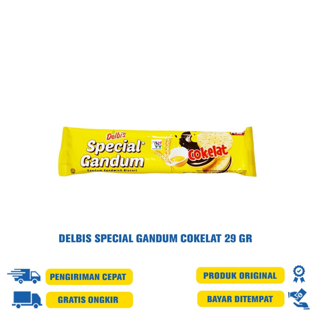 Jual DELBIS SPECIAL GANDUM COKELAT 39 GR/BISKUIT COKLAT/CEMILAN ANAK ...