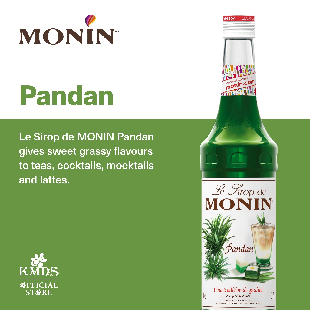 Jual MONIN Pandan syrup 70 CL 700 ML | Shopee Indonesia