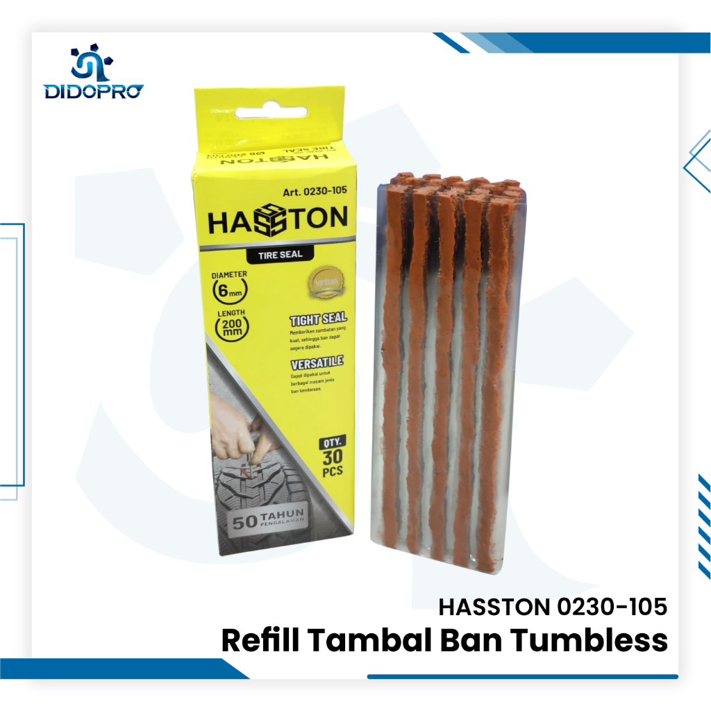 Jual HASSTON Cacing Karet Ban Tambal Ban Tubles Roda Ban Bocor Tambel ...