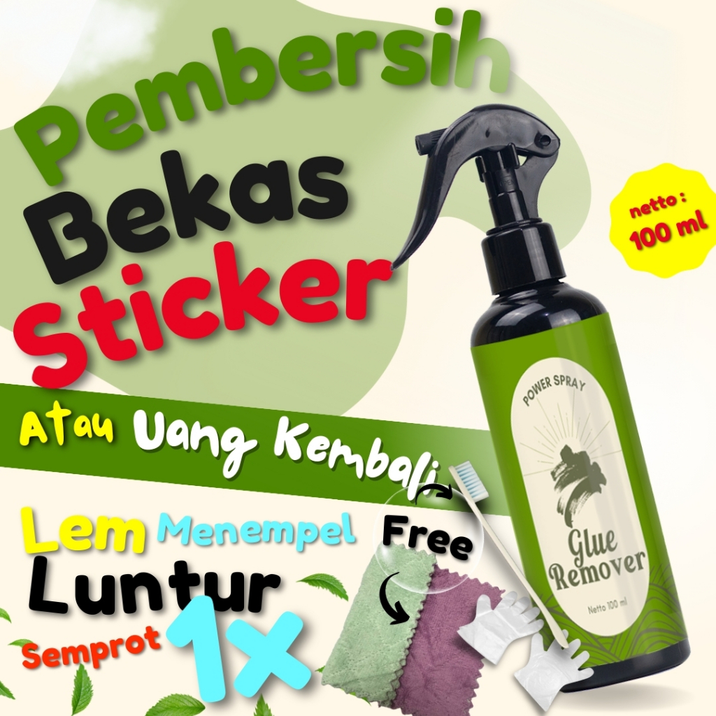 Jual Pembersih Bekas Lem Sticker Spray penghapus bekas noda lem stiker ...