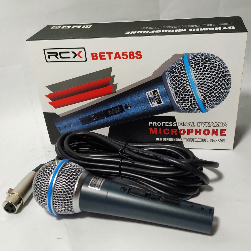 Jual Mic RCX Beta 58S microphone Mik Beta58 plus saklar Beta58s | Shopee Indonesia