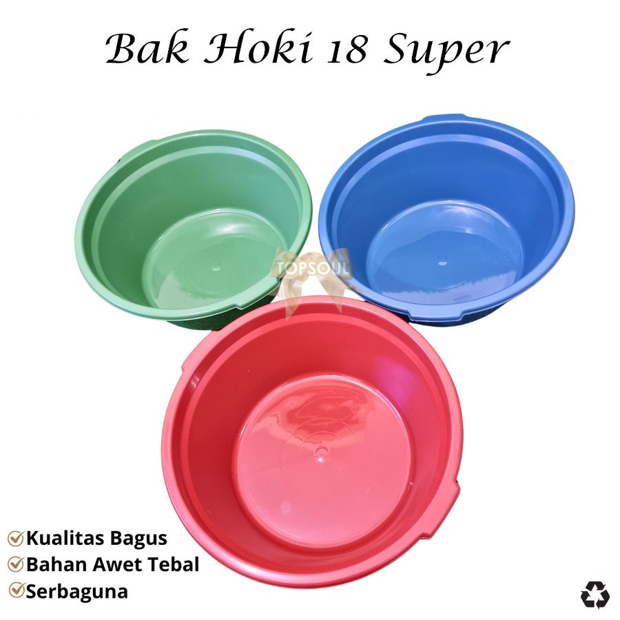 Jual Bak Hoki 18 Super Bulat Adonan Besar 37cm Baskom Jumbo Ember ...