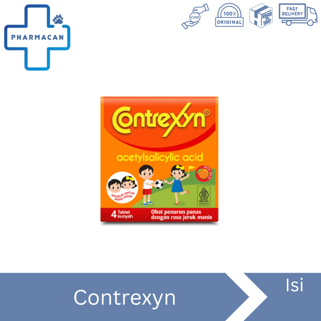 Jual Contrexyn Tablet | Obat Penurun Demam dan Pereda Nyeri Anak ...