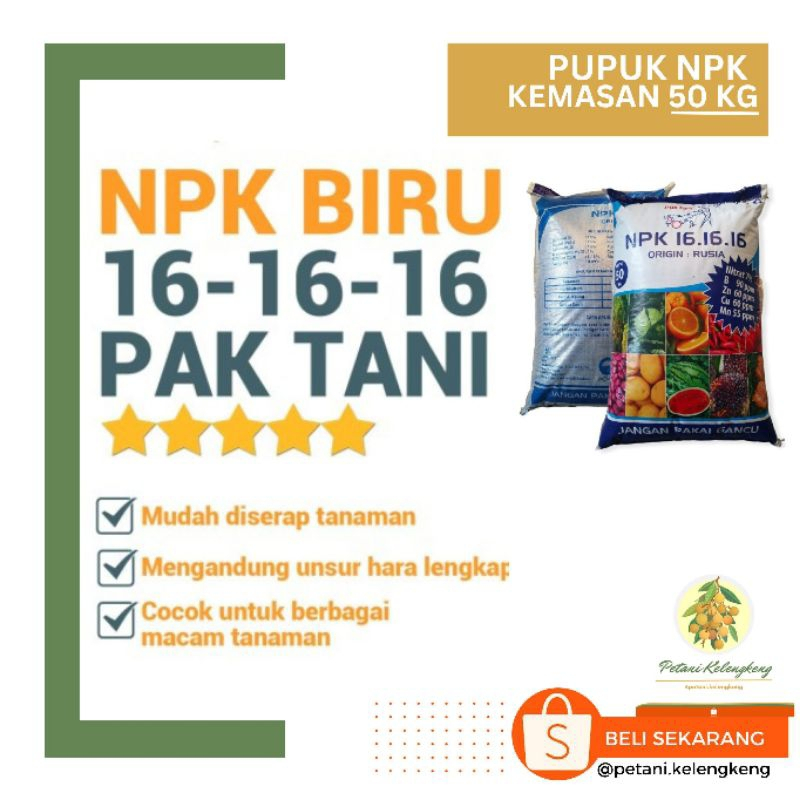 Jual Pupuk NPK Pak Tani 50Kg | Shopee Indonesia