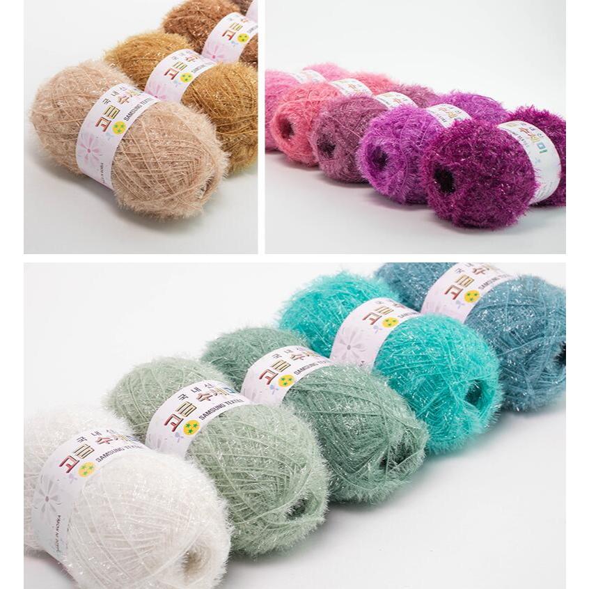 Jual Benang rajut Korea Yarn-a high luffa scrubber yarn | Shopee Indonesia