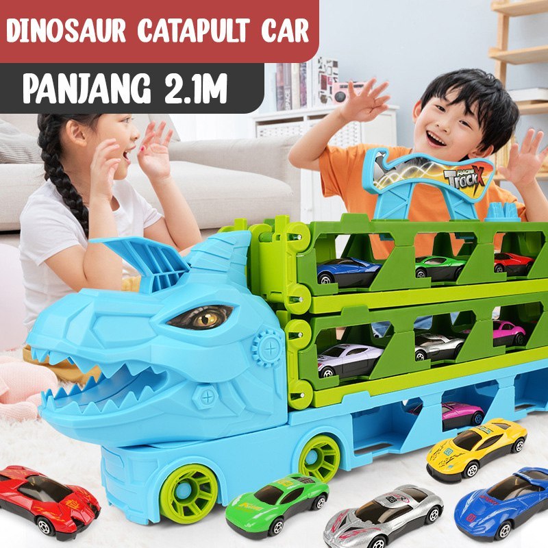 Jual [hero] Mainan Mobil Mobilan Anak Truk Dino Deformasi Jalur Trek ...