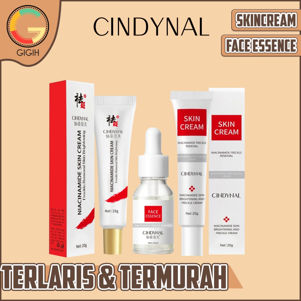 Jual CINDYNAL SERIES ( FACE ESSENCE SERUM / NIACINAMIDE SKIN CREAM / FRECKLE SKIN CREAM ...