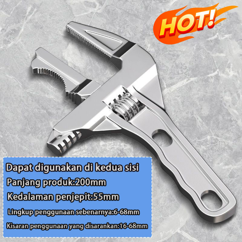 Jual KUNCI INGGRIS KUNCI PIPA KUNCI PAS Universal Adjustable Wrench ...