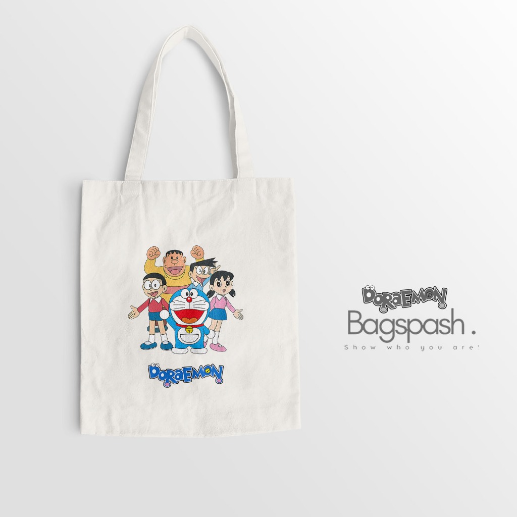 Jual Totebag Doraemon Tote Bag Tas Wanita Pria Kuliah Kartun Doraemon Nobita Shizuka TPC1 ...