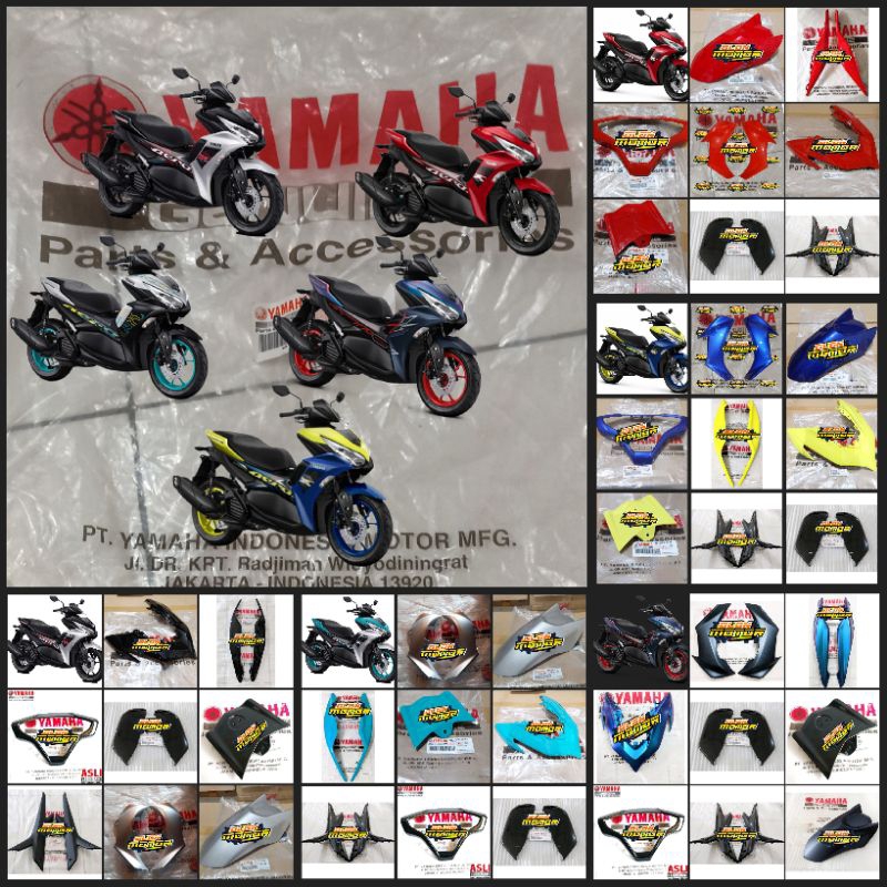Jual JUAL PAKET BODY HALUS FULL SET ALL NEW AEROX 155 2023 ORIGINAL ...