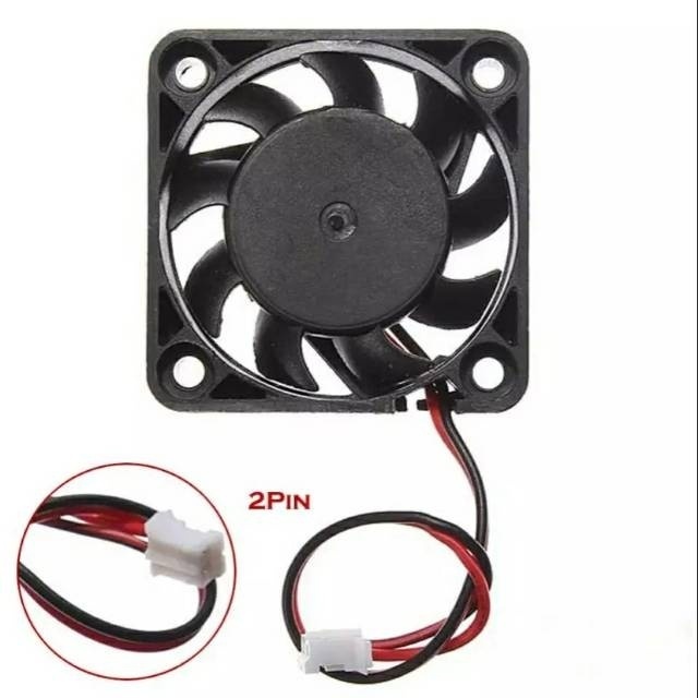 Jual MINI COOLING FAN DC 5012 50MM 5CM 12V CPU include connector 2 PIN ...