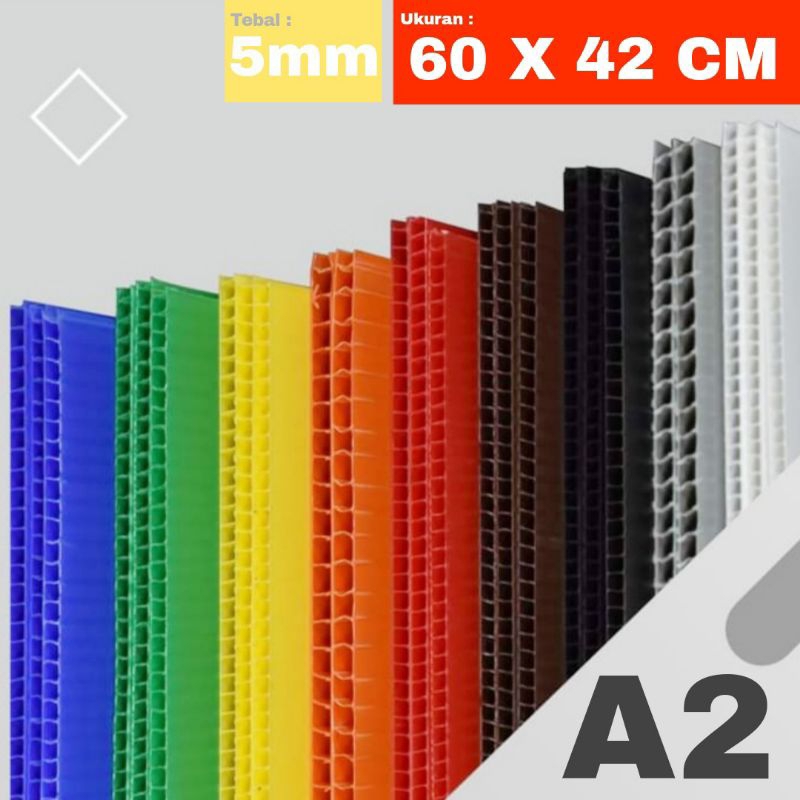 Jual Infraboard Impraboard 5mm A2 60x42 cm / 60 x 42 cm / 42x60 cm PP ...