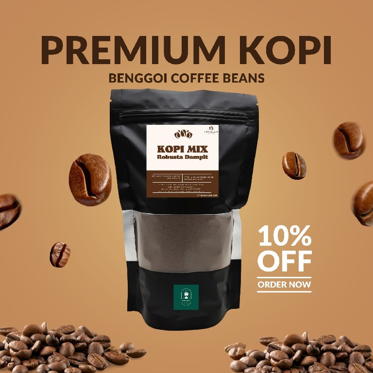 Jual Kopi Mix Spesial Kopi Robusta Dampit Kopi Bubuk [80% Kopi Murni ...
