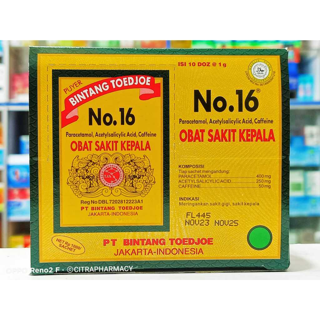 Jual Puyer Bintang Toedjoe No. 16 𝟏 𝐊𝐎𝐓𝐀𝐊 𝐈𝐒𝐈 𝟏𝟐𝟎 𝐒𝐀𝐂𝐇𝐄𝐓 - Meredakan ...