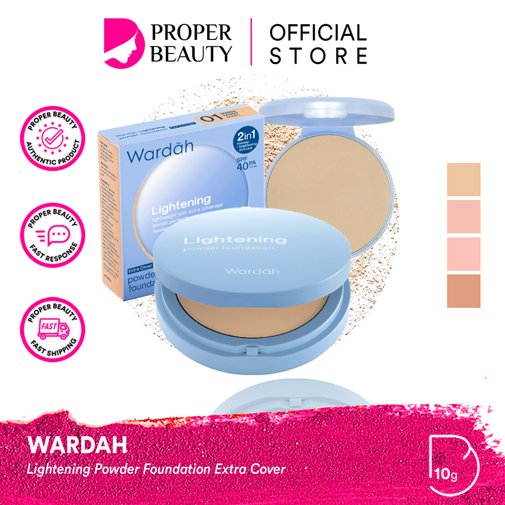 Jual WARDAH Lightening Powder Foundation Extra Cover Indonesia / Powder ...