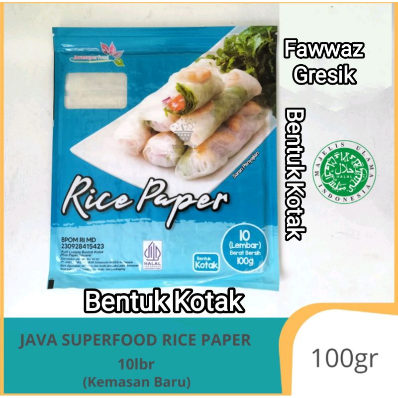 Jual Rice Paper Bulat / Rice Paper Kotak Kulit Lumpia Vietnam Spring ...