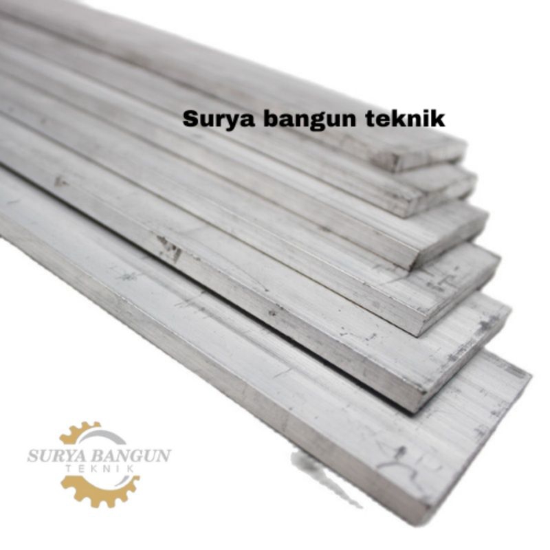 Jual plat strip alumunium tebal 10mm x 50mm x 6meter | Shopee Indonesia