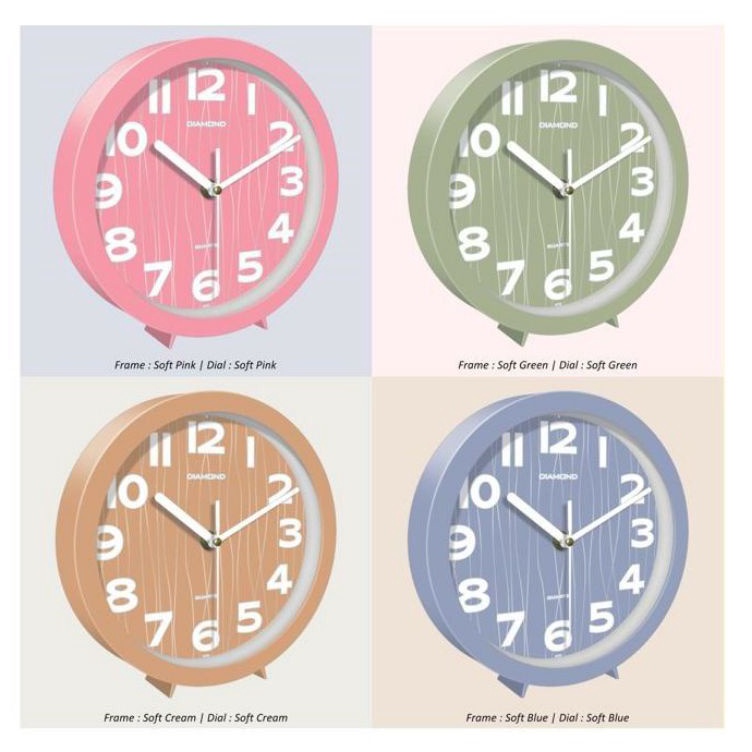 Jual Ccc JAM MEJA MEWAH DIAMOND DIAMETER 2CM PLAT ALUMUNIUM PLAT MEWAH ...