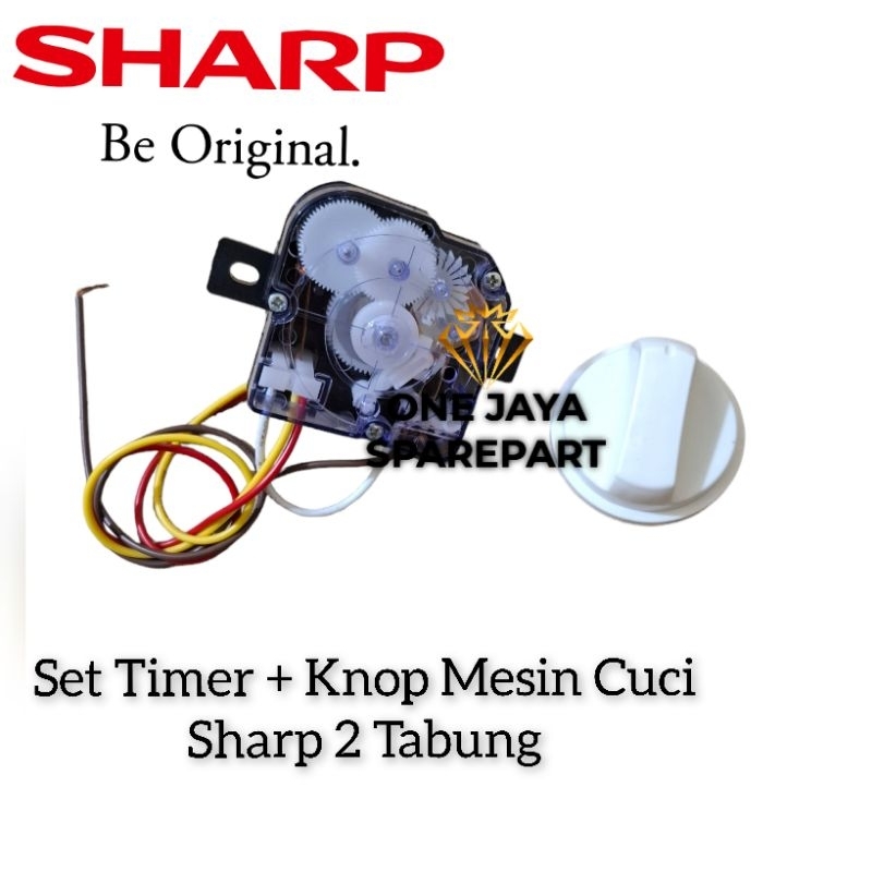 Jual Timer Mesin Cuci Sharp ES-T77DA - Timer 3 Kabel + Knop 1 Set ...