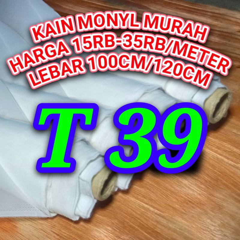Jual kain monyl screen sablon meteran T39 /kain saringan mesh 100 ...
