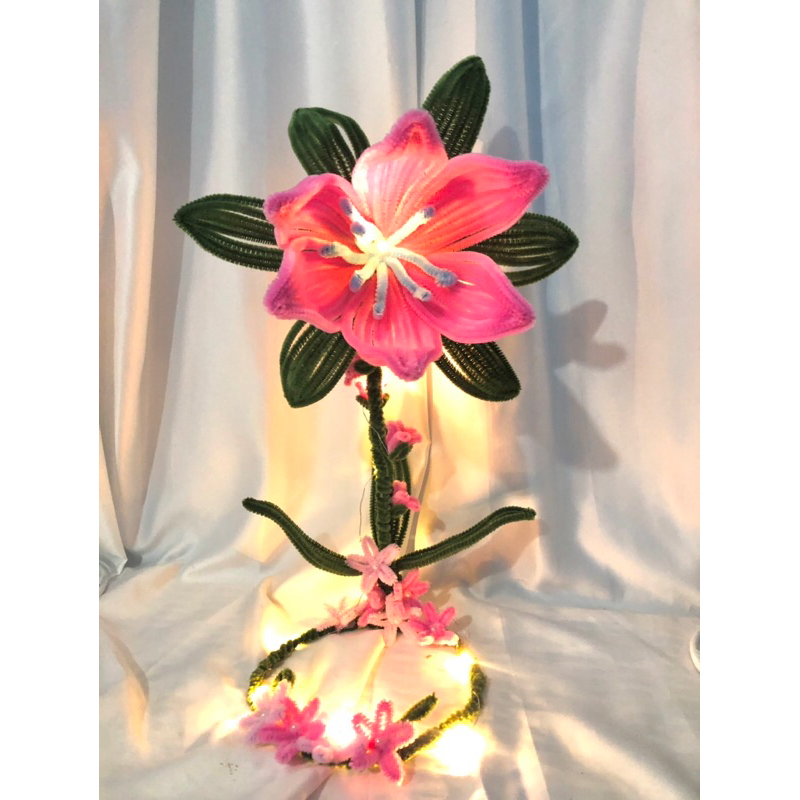Jual Kawat Bulu LED / Bouquet Bunga / Lampu Tidur Kawat Bulu/ Lampu ...