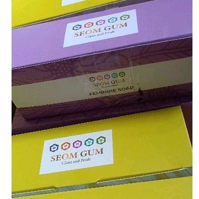 Jual SEOMGUM ORIGINAL 1PAKET GLOWING & FEMININE SOAP SABUN SEOM GUM ...