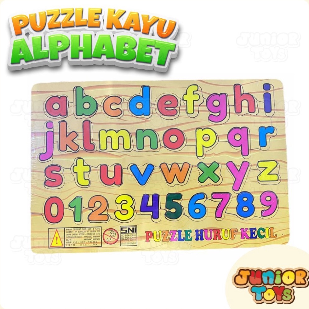 Jual Puzzle Kayu Abjad Alfabet Huruf Angka Mainan Edukasi Anak Belajar ...