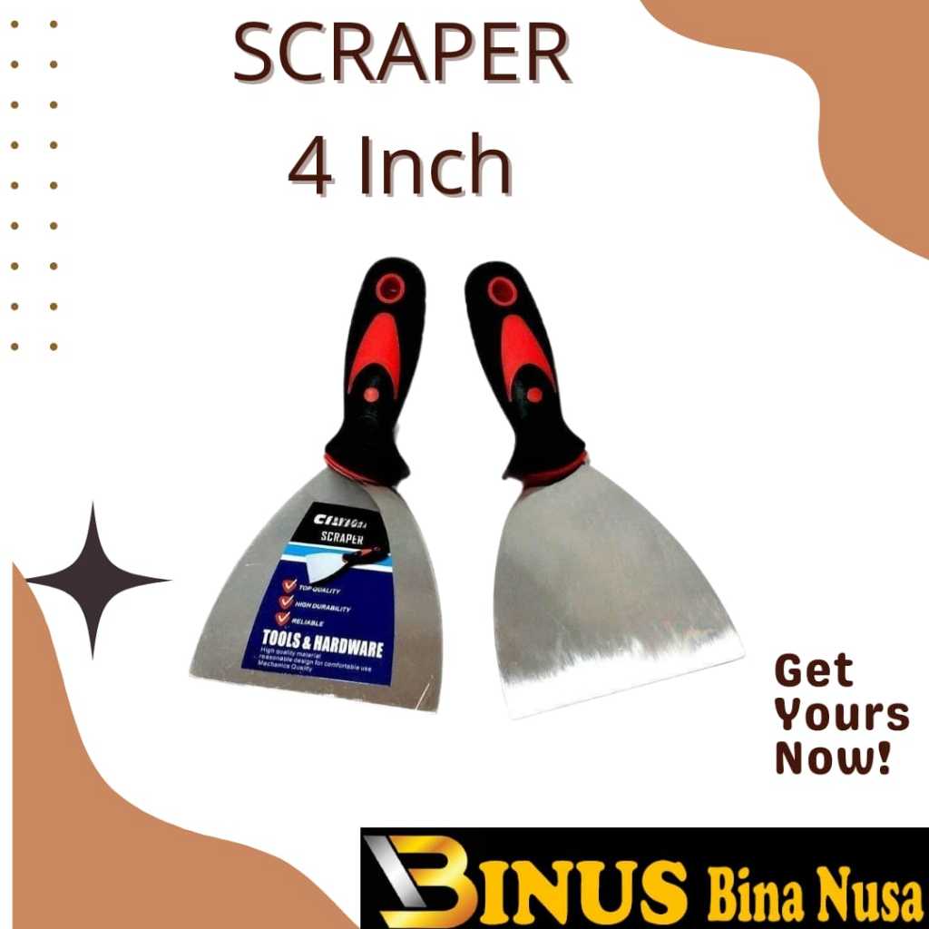 Jual Kape 3 inch dan 2 inch CISAL/ Merk Lain Scraper Gagang Karet ...