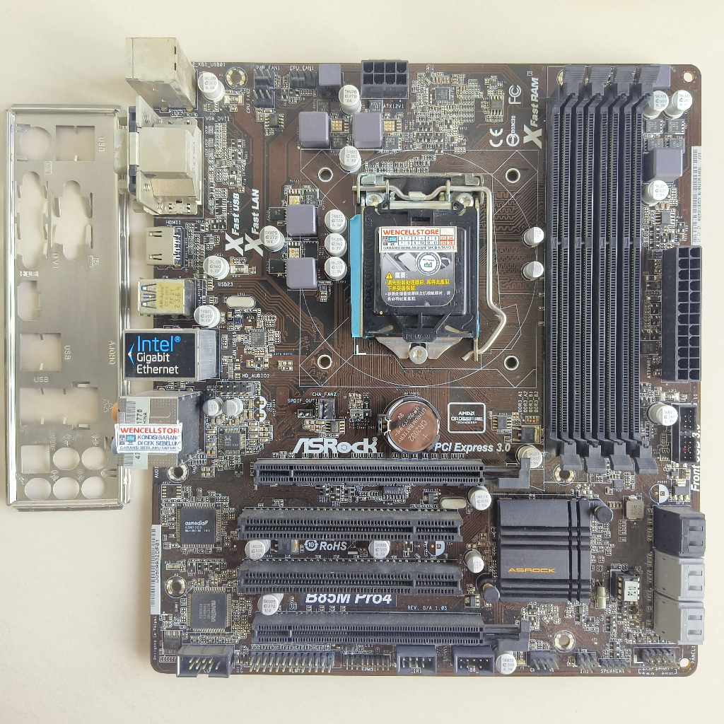 Jual MAINBOARD ASROCK B85M PRO4 LGA 1150 DDR3 | Shopee Indonesia
