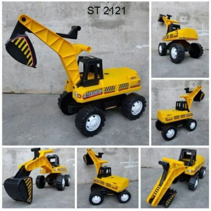 Jual Mainan Mobil bego keruk excavator jumbo kantong bisa dinaikin ...