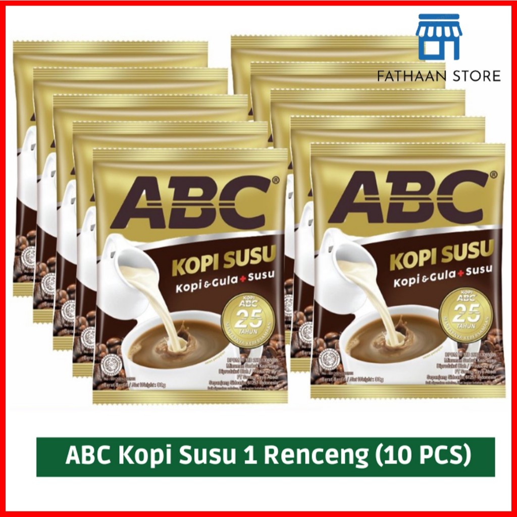 Jual Kopi ABC Kopi Susu 30 Gram X 10 Pcs (1 Renceng Isi 10 Sachet ...