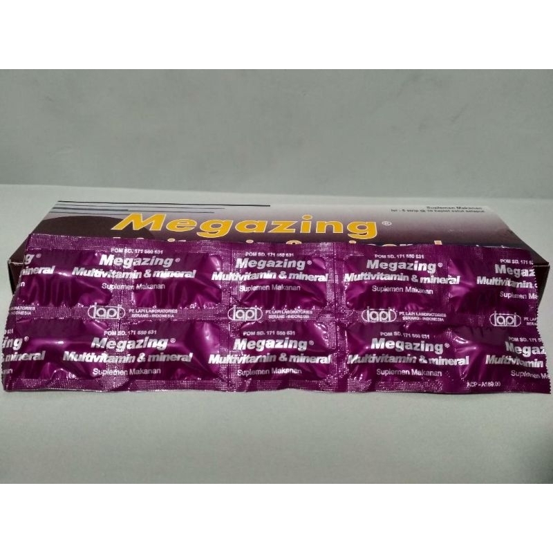 Jual Megazing Multivitamin & Mineral 1 Strip | Shopee Indonesia