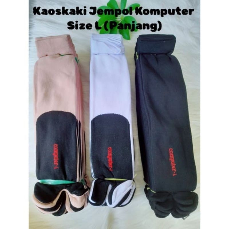 Jual (TERMURAH) 1Pasang Kaoskaki Jempol Telapak Komputer L (Panjang ...