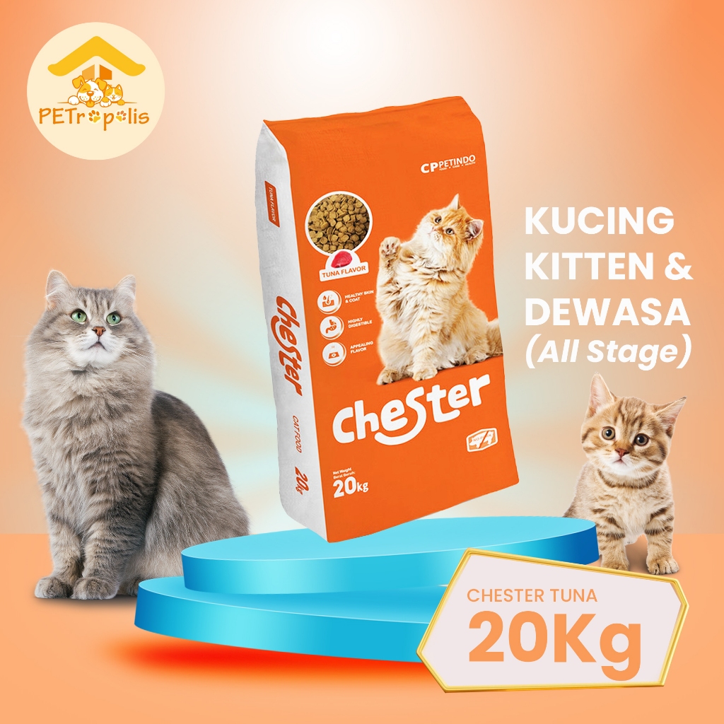 Jual Chester Tuna Cat Food 20kg - Makanan kucing 20 kg | Shopee Indonesia