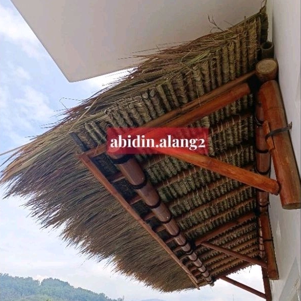 Jual Atap alang alang 2meter minimal order 10pcs/atap gazebo/atap saung ...
