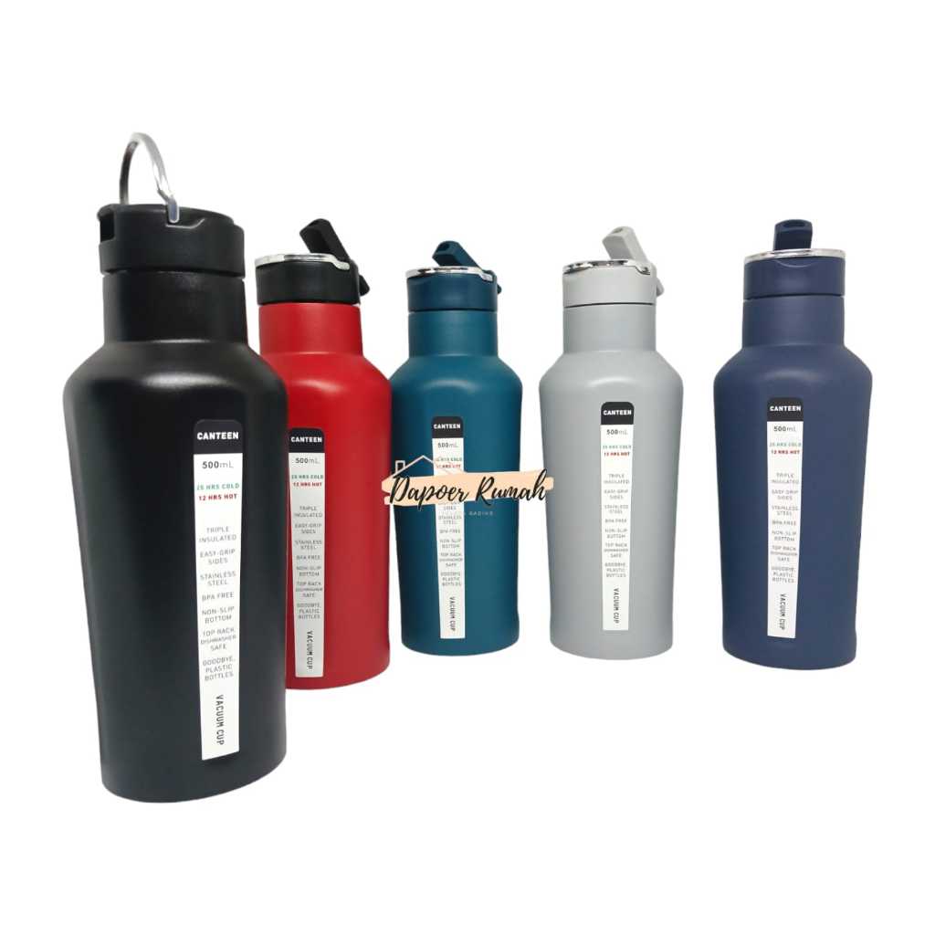 Jual BOTOL TAHAN PANAS DINGIN/500ML BOTOL TERMOS CANTEEN STAINLES STEEL ...